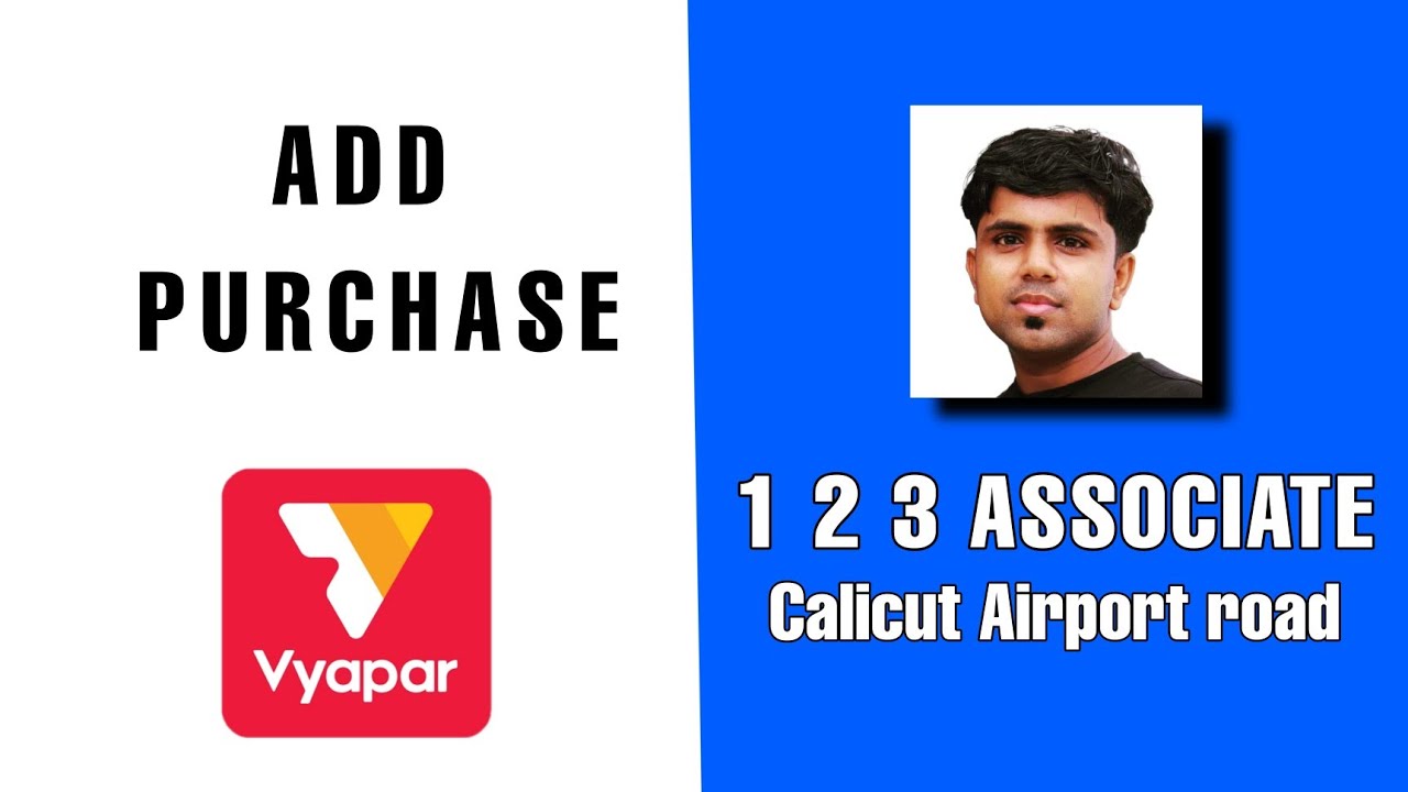 Add purchase vyapar billing software. - YouTube
