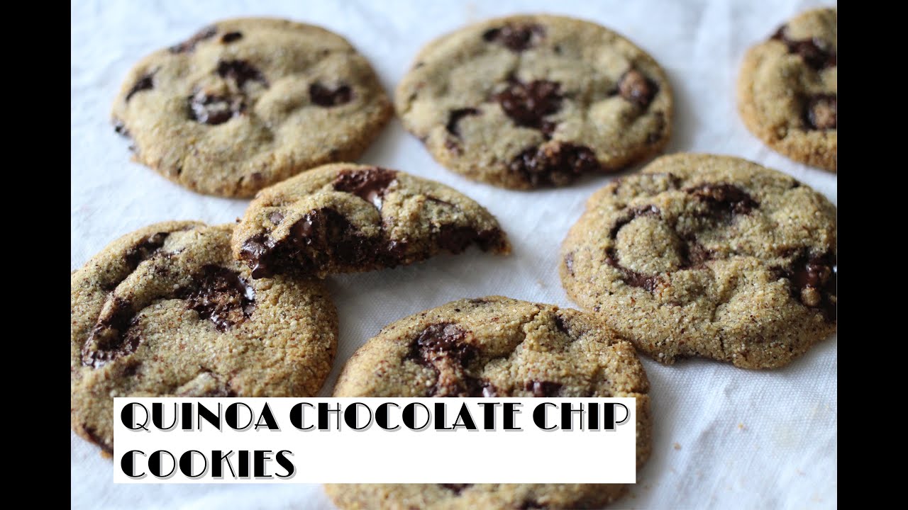 Gluten-Free Quinoa Chocolate chip Cookies Recipe "HEALTHY SWEETS" - YouTube