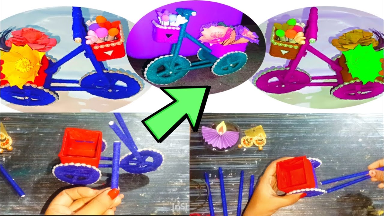 How To Make DIY Cycle With Cardboard।।DIY Cycle Craft।। Diy Cycle ...