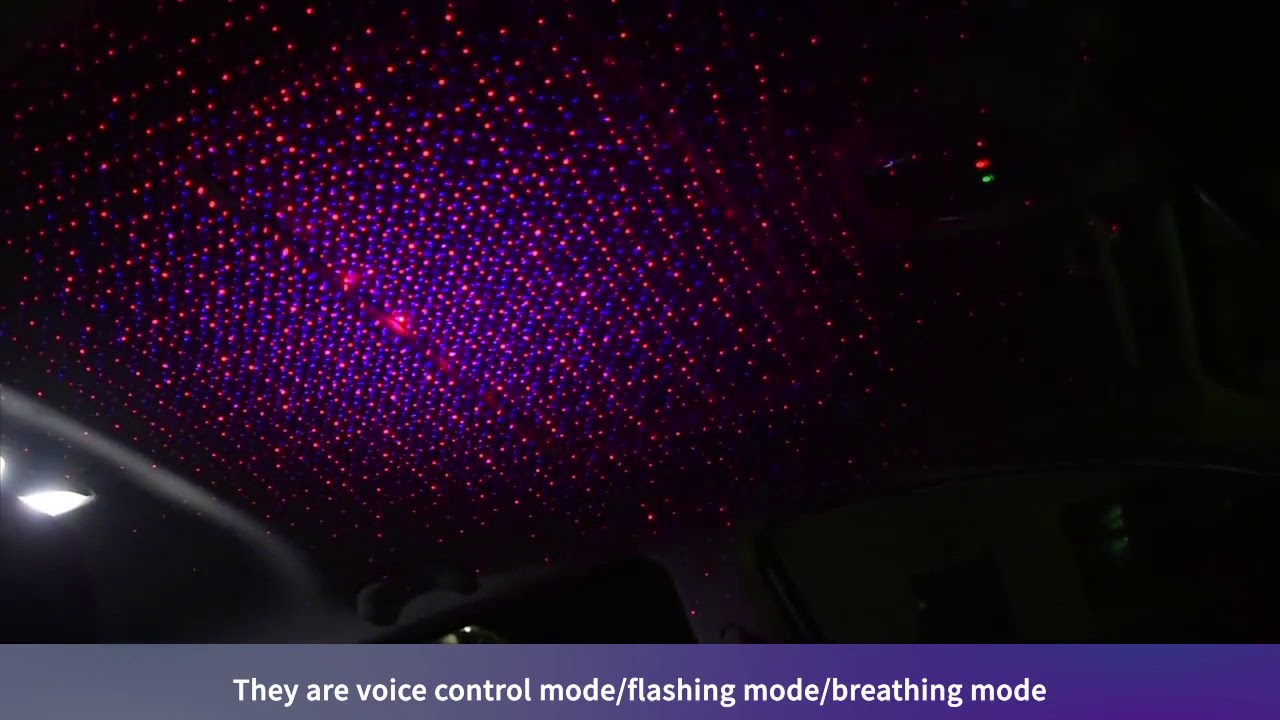 Rotating Car USB Star Sky Top Light Car Atmosphere Projection ...