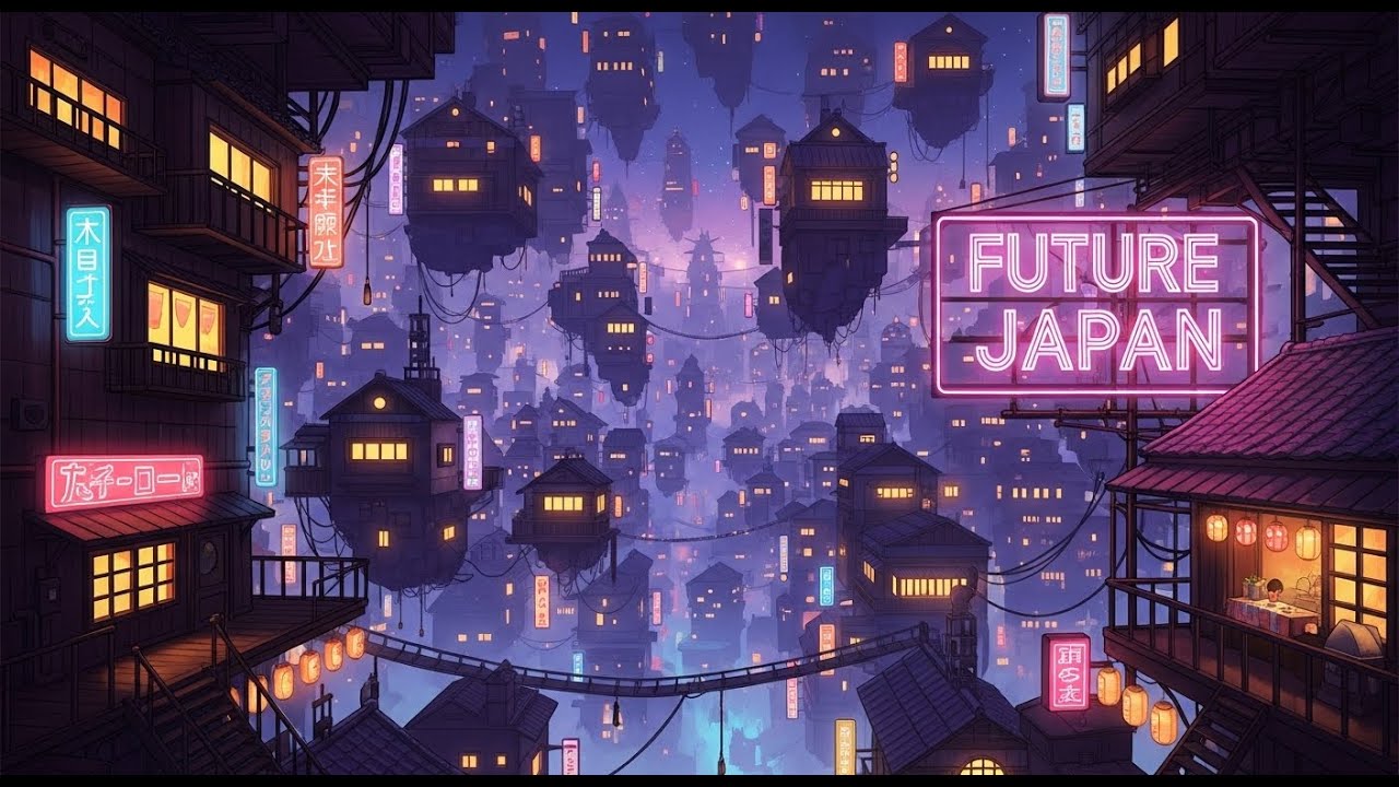 Tokyo Rain 2049 🌆 Futuristic Lofi Mix | Cyberpunk Chillhop | Rain Live ...