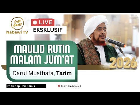 🔴LIVE Maulid Rutin Darul Musthofa, Tarim bersama al-Habib Umar bin Hafidz 2026 | Nabawi TV
