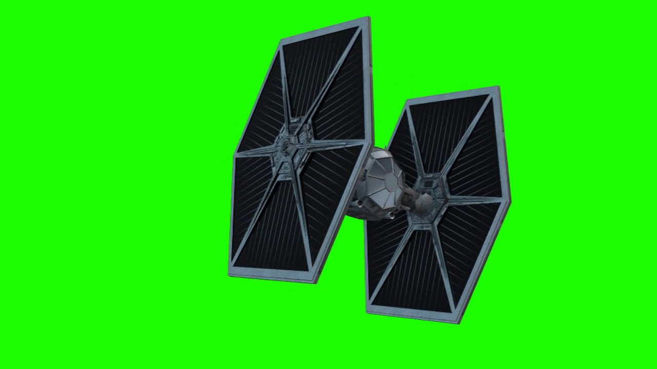 tie fighter animated left chroma - YouTube