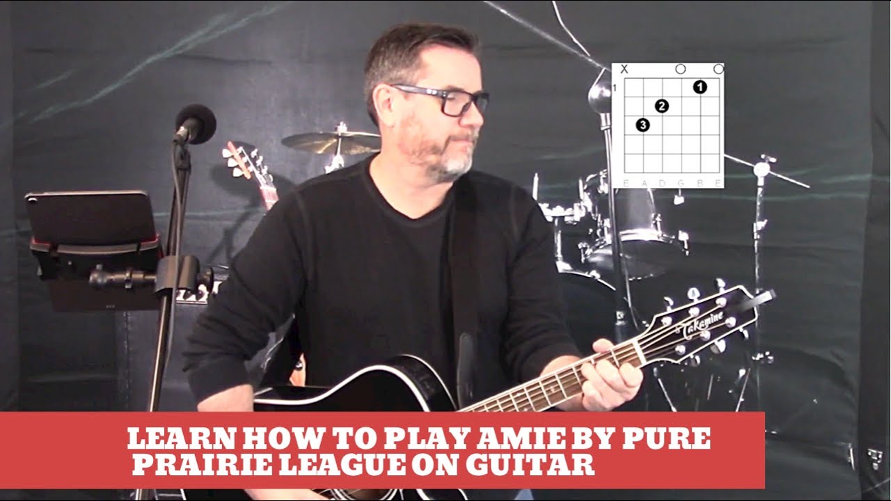 How to play Amie by Pure Prairie League on Guitar (easy guitar lesson ...