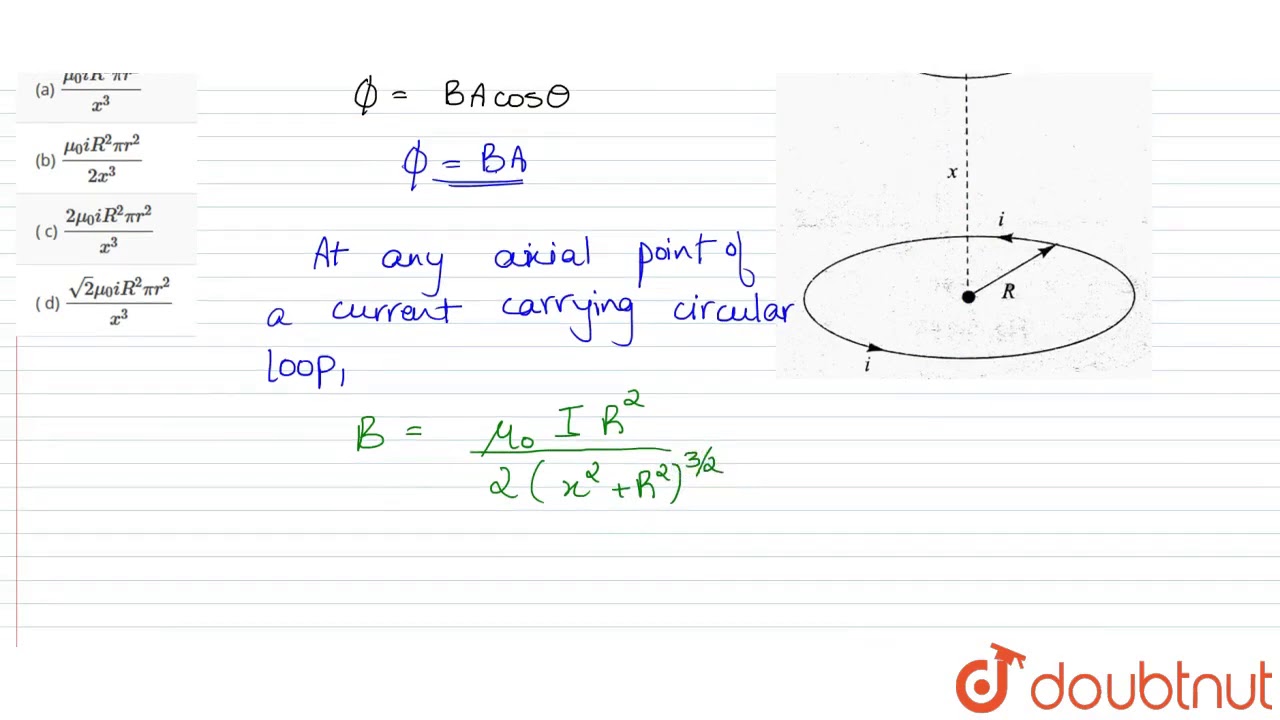 Figure. shows two parallel and coaxial loops. The smaller loop (radius ...