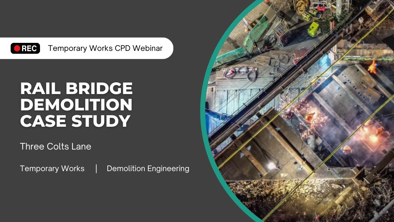 Three Colts Lane - Rail Bridge Demolition Case Study - YouTube