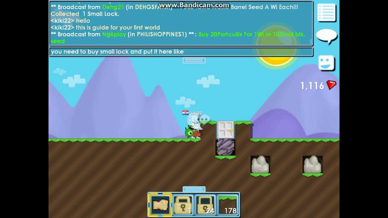 Growtopia - Guide for your first world. - YouTube