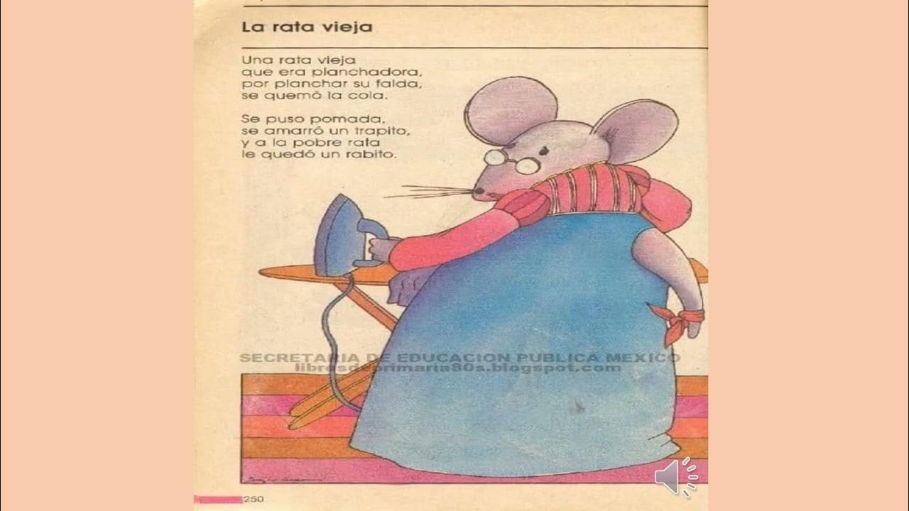 La Rata Vieja. Canción Popular Mexicana. Literatura Musical Infantil ...