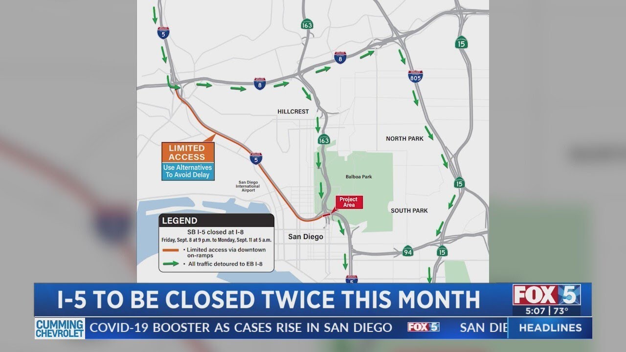 I-5 To Be Closed Twice In September - YouTube