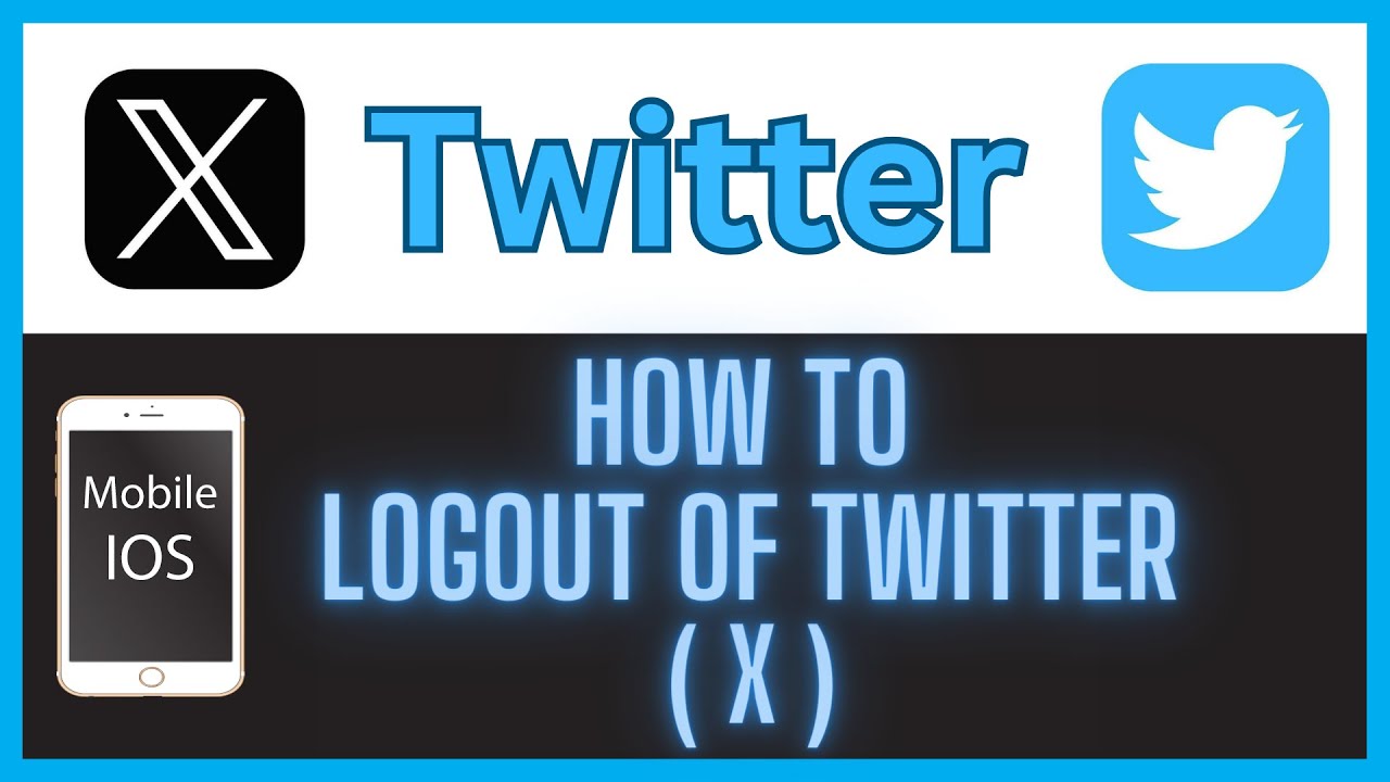 How To Logout Of Twitter (X) Using An iPhone / iPad - YouTube