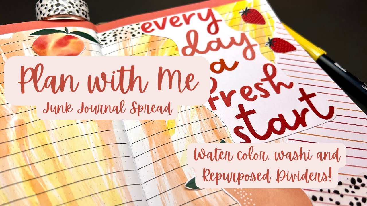 Plan with Me // Junk Journal - YouTube