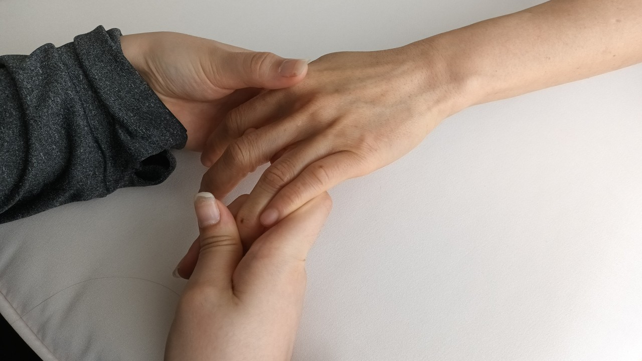 ASMR | hand massage on my mom (with lotion) - YouTube