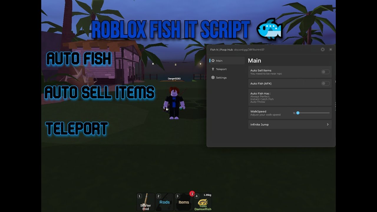 ROBLOX FISH IT SCRIPT 🐟 | AUTO Farm & Sell Items - YouTube
