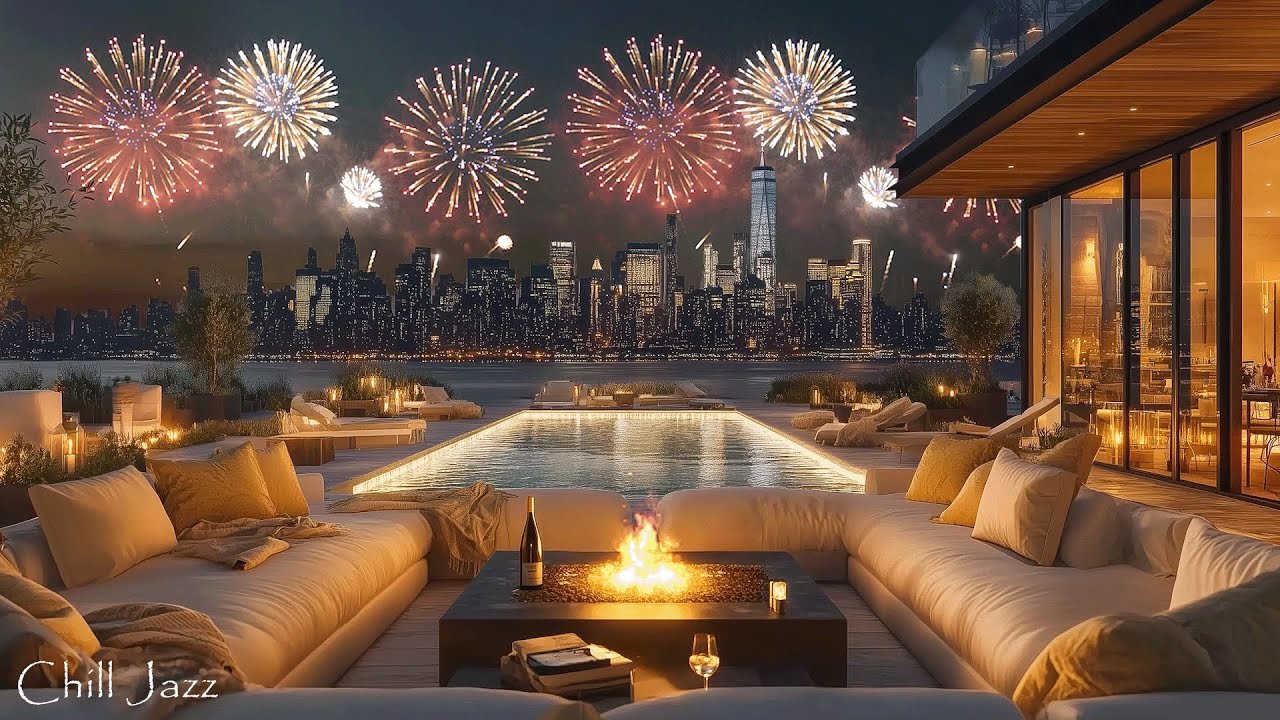 Happy New Year 2025 in Cozy Apartment 🎇🥂 Elegant Instrumental Jazz ...