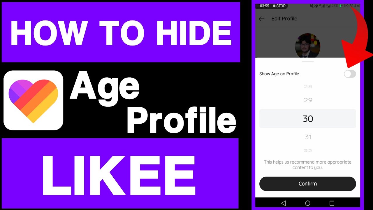 How to hide age on likee||Likee profile par age hide kaise kare||Unique ...