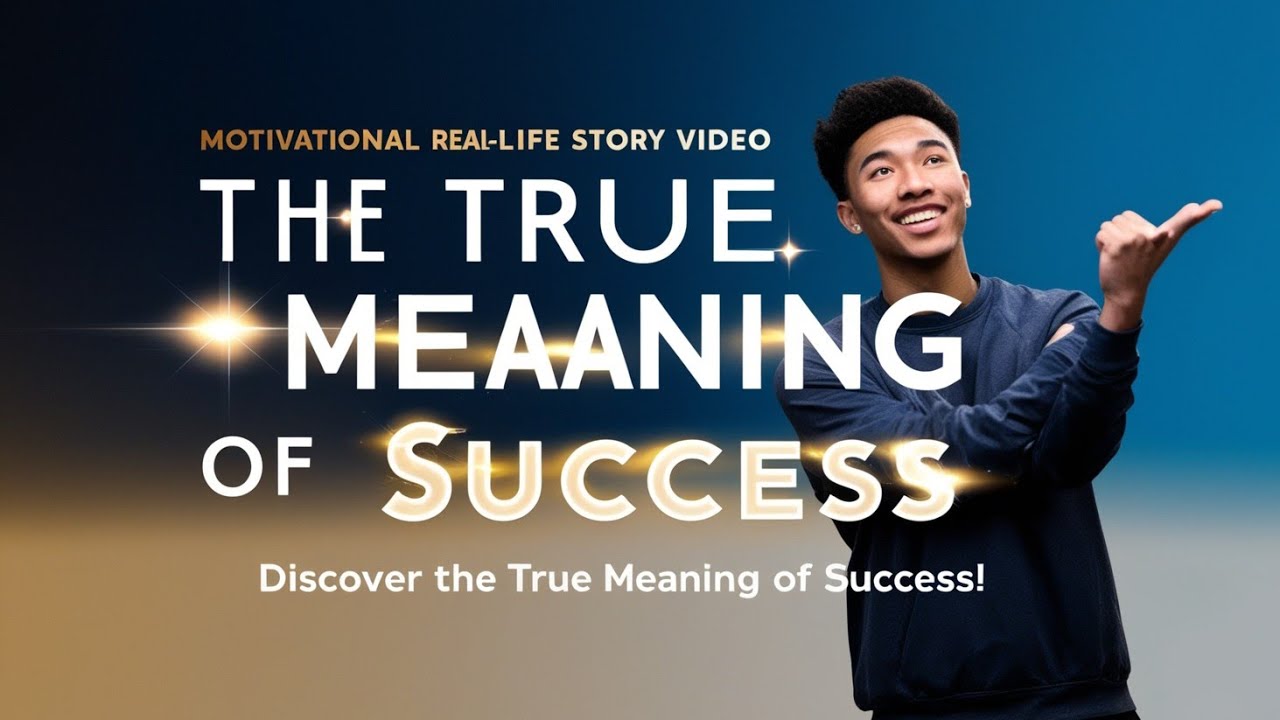 "The True Meaning of Success: A Motivational Real-Life Story" - YouTube