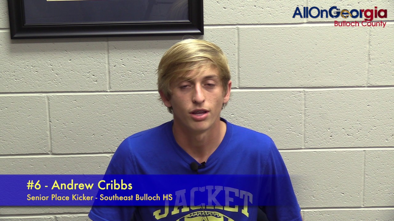 Southeast Bulloch HS Player of the Week - Andrew Cribbs - YouTube