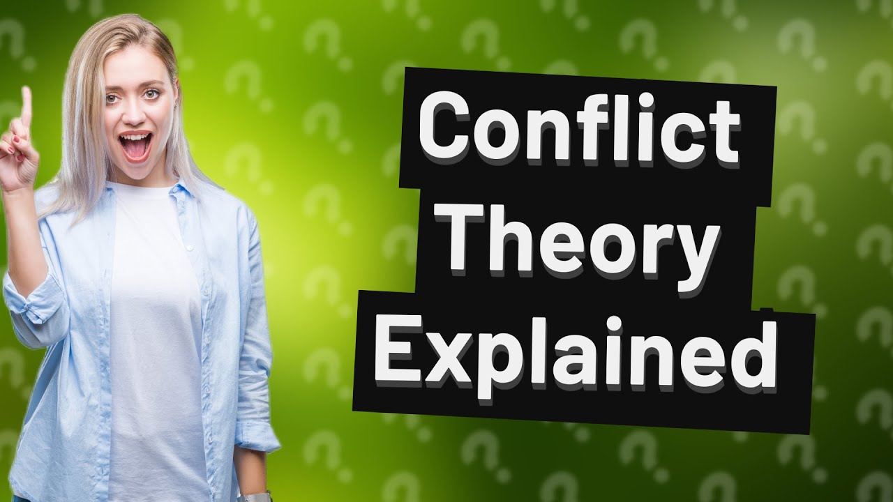 How does conflict theory explain? - YouTube