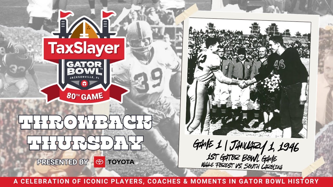 TaxSlayer Gator Bowl Throwback Thursday - The First Game - YouTube