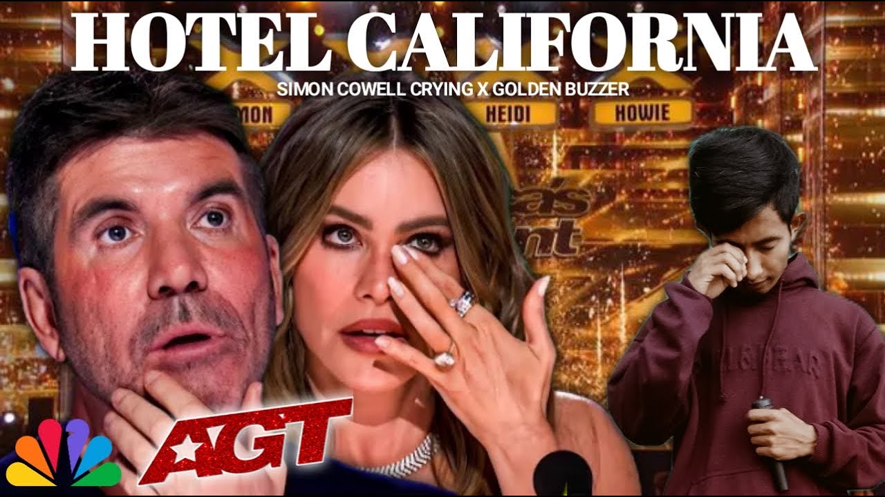 AGT 2024 | Simon Cowell Crying To Hear The Song Hotel California ...
