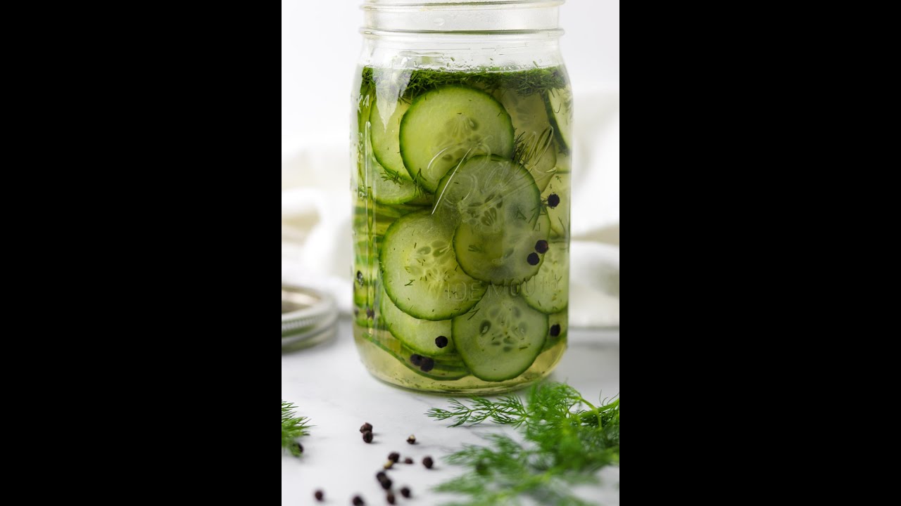 Quick Pickled Swedish Cucumbers - YouTube