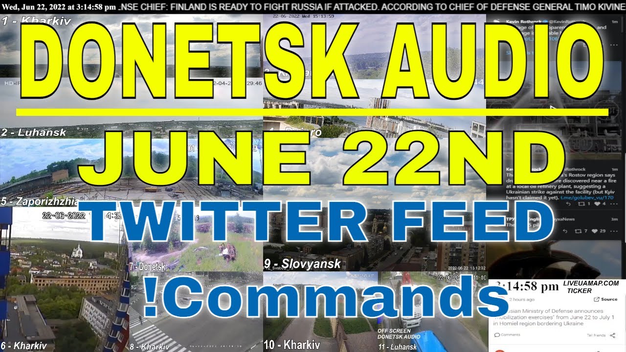 LIVE 24/7 - UKRAINE MULTI-CAMS - Kharkiv/Donetsk/Dnipro/Kramatorsk ...