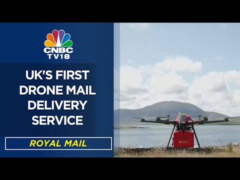 UK's First Drone Mail Delivery Service Kicks Off | Scottish Island | CNBC TV18