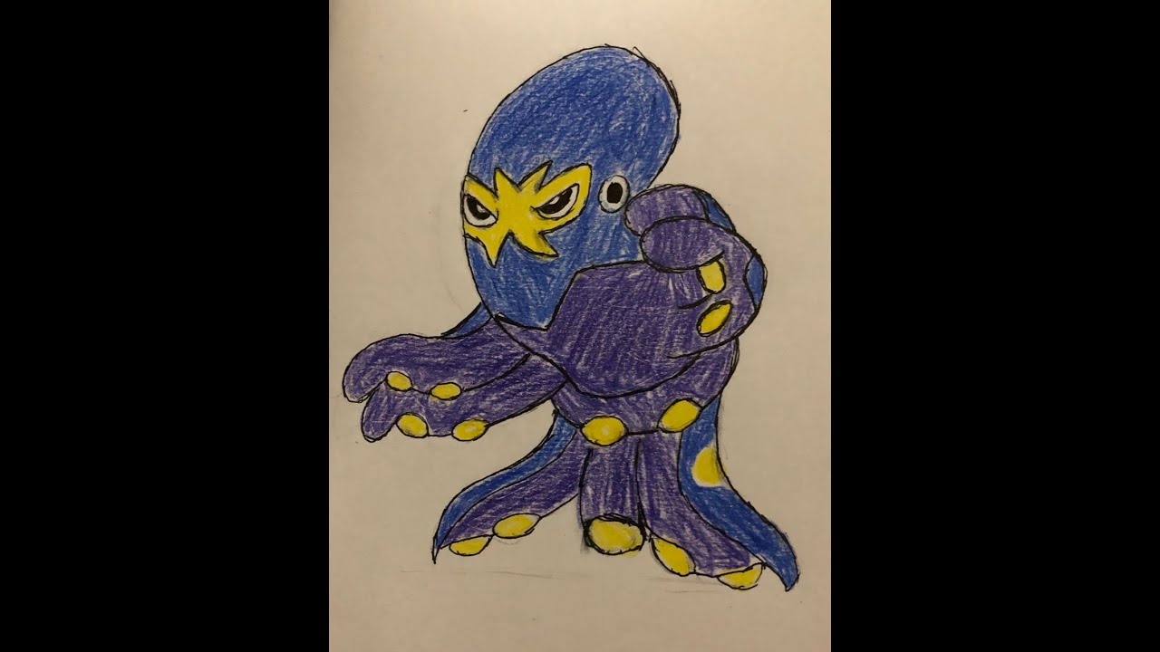 How to draw Grapploct from Pokemon - YouTube