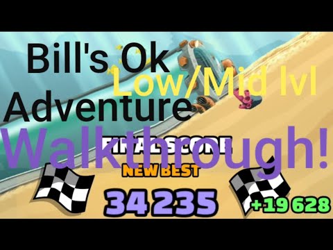 Hcr2 Bill's Ok Adventure, Low/Mid lvl 34.235 Points Hill climb racing 2 ...