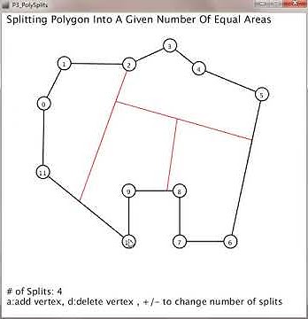 Dividing Polygons Into A Given Number of Equal Areas - YouTube