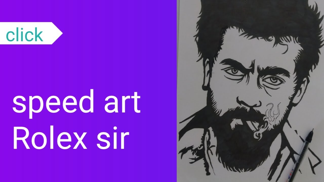 Rolex sir| Vikram movie| drawing art - YouTube