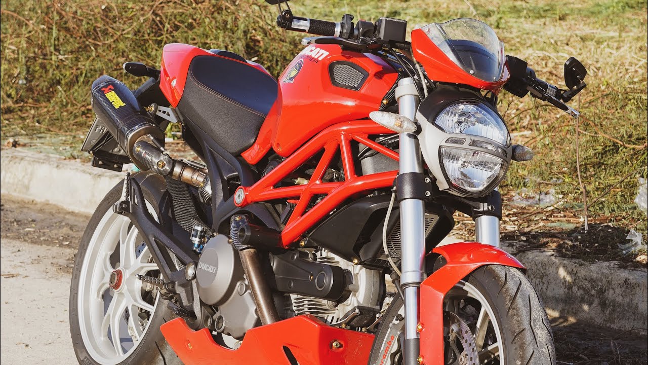 RED DEMON Ducati monster 769 by.F1RE31ADE - YouTube