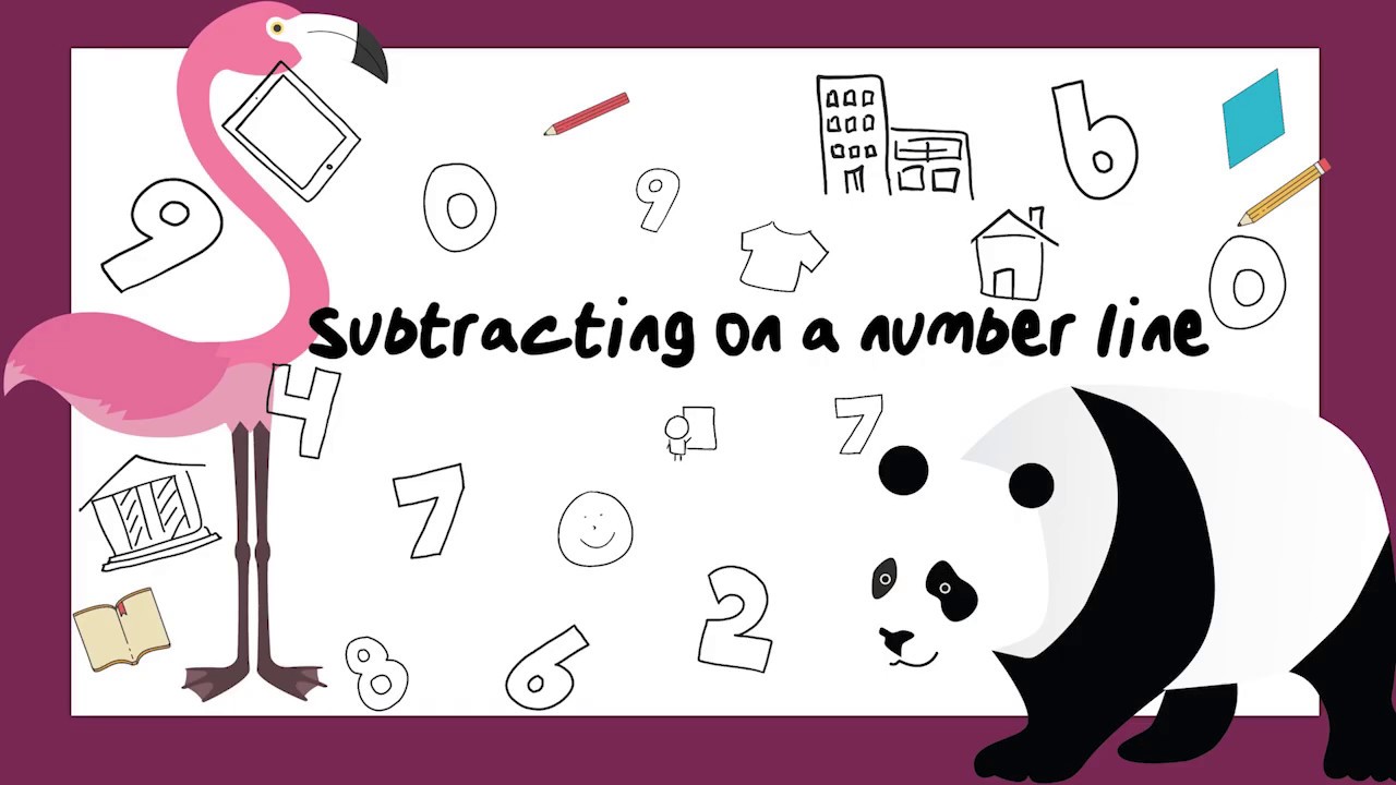 Subtracting 1s on a number line | Math for kids | Subtraction ...