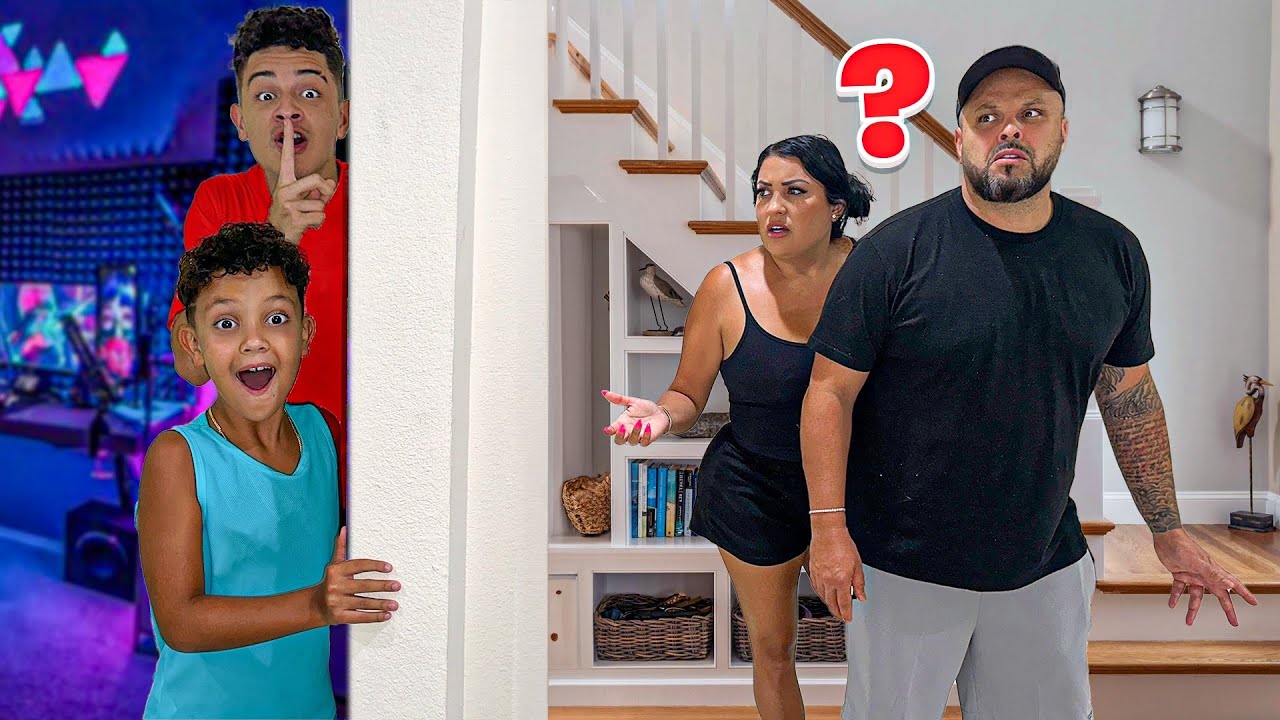 Hiding from OUR PARENTS in OUR SECRET ROOM - YouTube