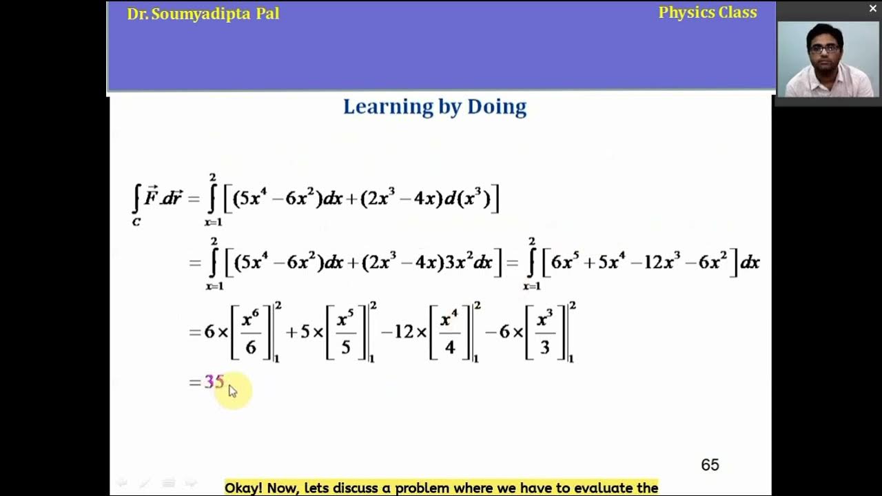 Vector calculus | line integration examples - YouTube