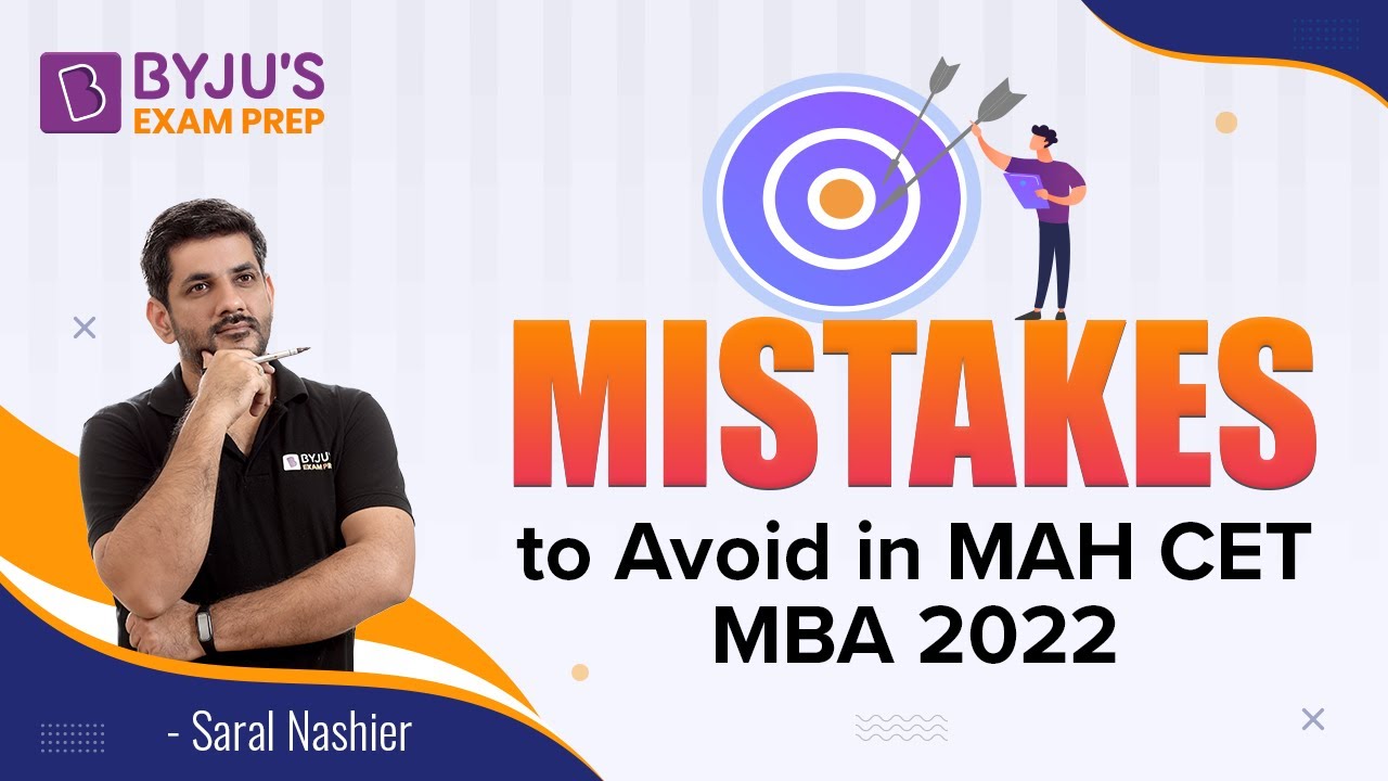 MAH CET MBA 2022 | Mistakes to Avoid in MBA CET 2022 Exam | BYJU'S Exam Prep - YouTube
