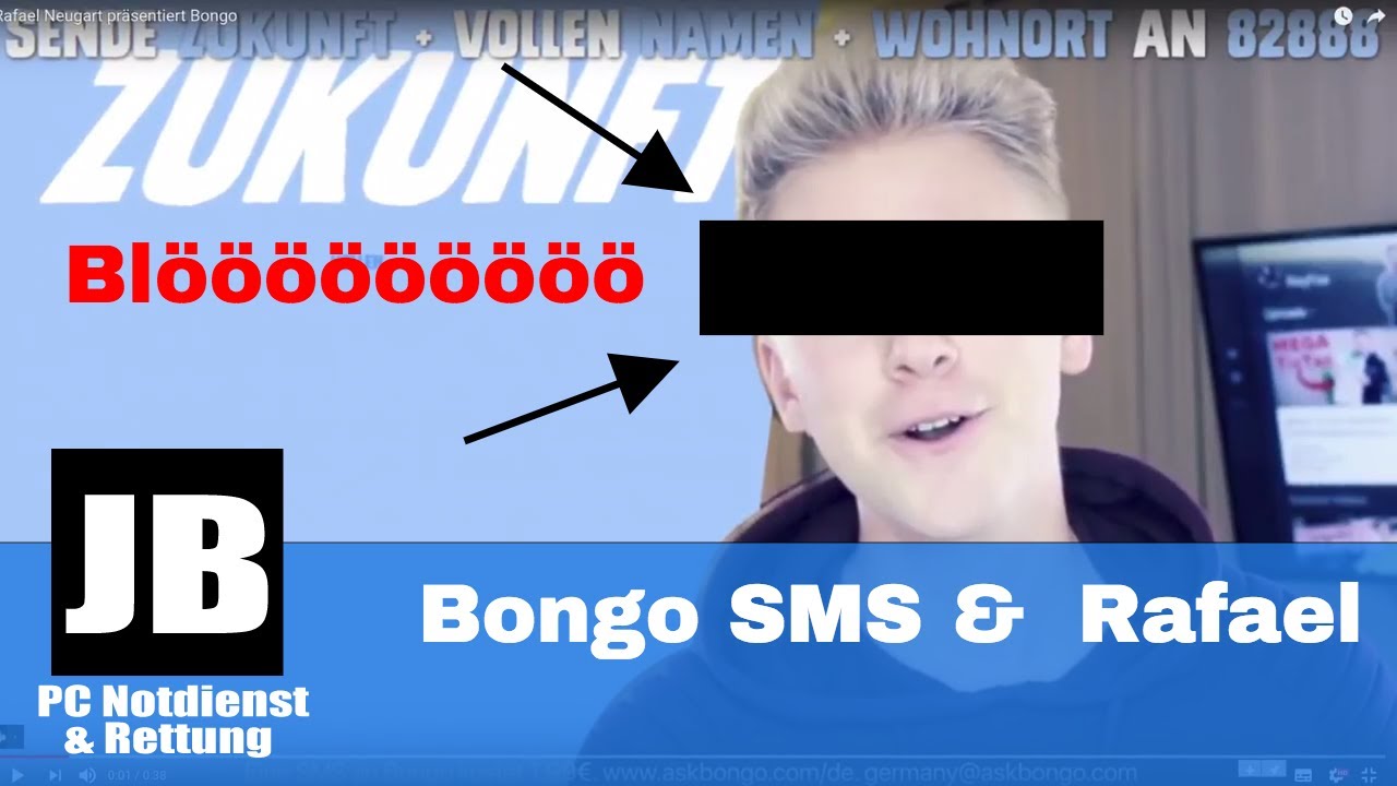 Rafael Neugart präsentiert Bongo SMS Service. Muss das sein?! - YouTube