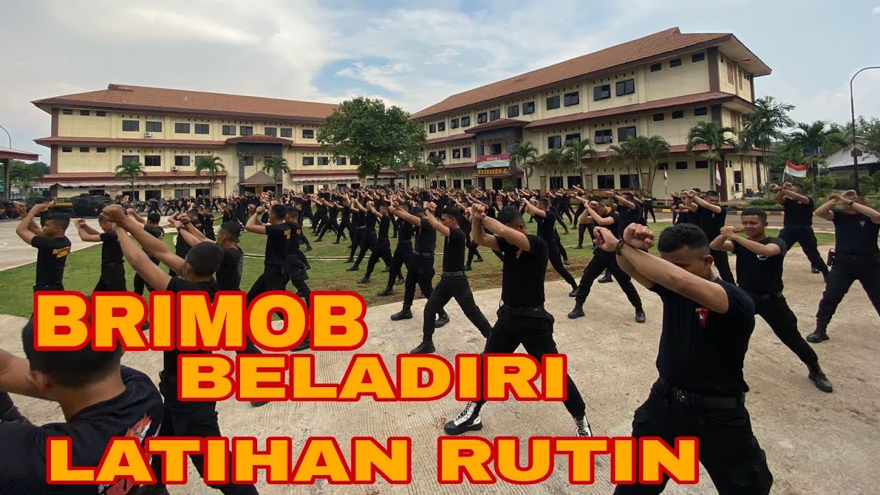 Latihan beladiri secara rutin Brimob PRC - YouTube