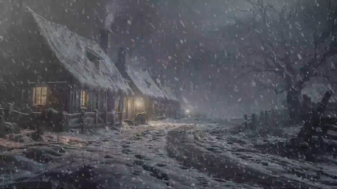 Loud Blizzard | Blizzard Sounds for Sleeping | Howling Winds & Blowing ...