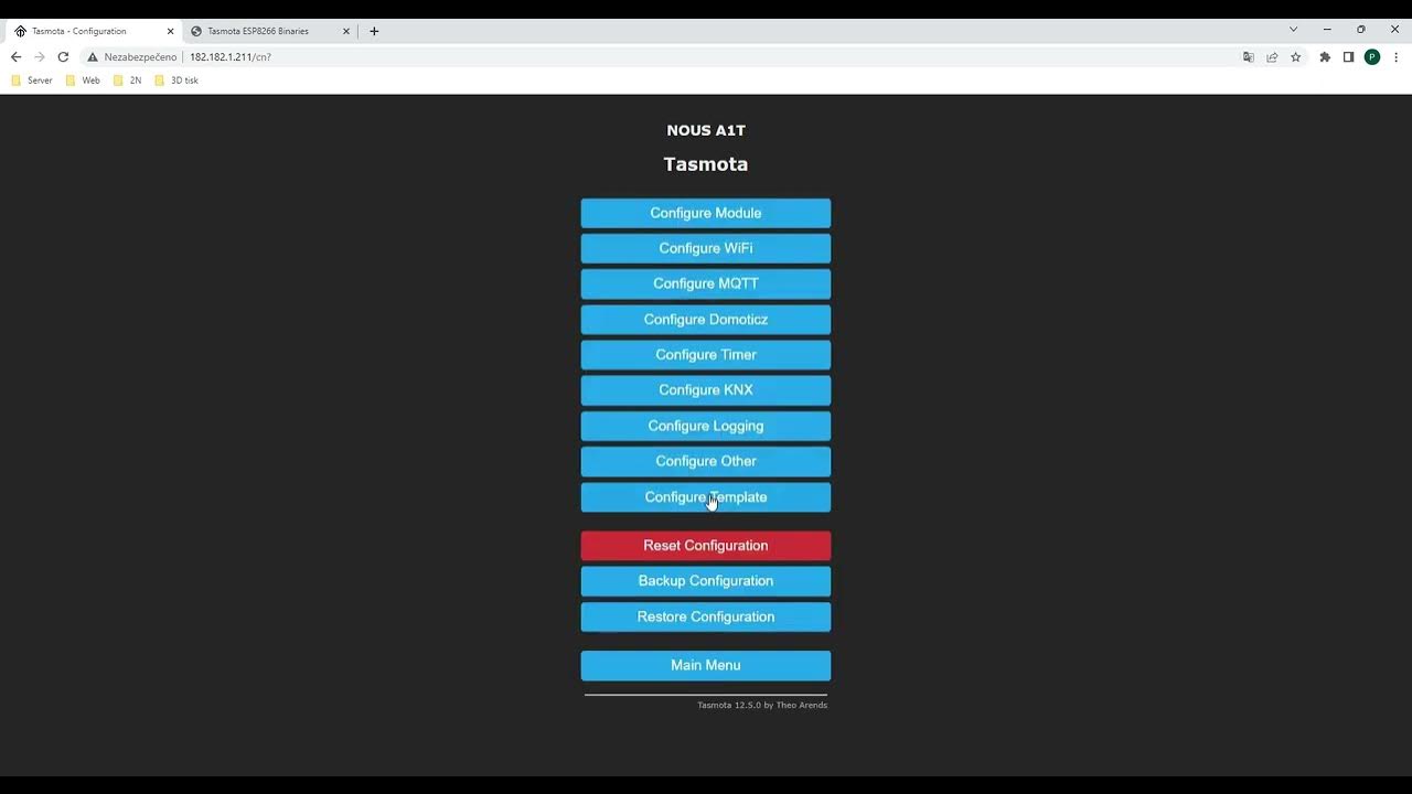 Tasmota update on KNX - YouTube