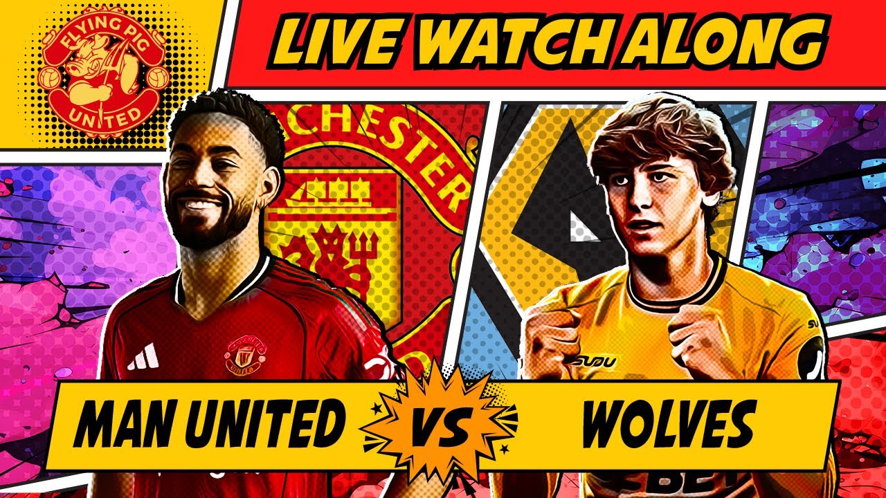 Manchester United VS Wolves 1-1 LIVE WATCH ALONG Premier League - YouTube