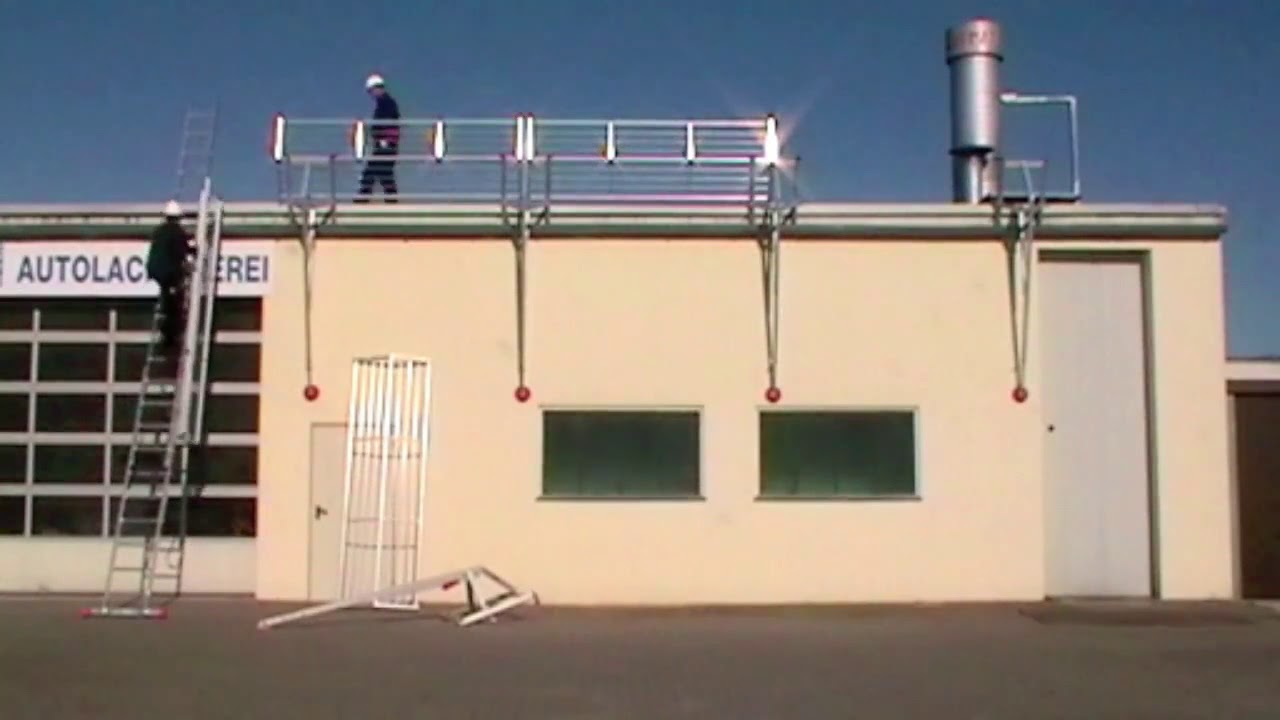 RSS Roof Mounting 12 m Sloping Roof System - YouTube