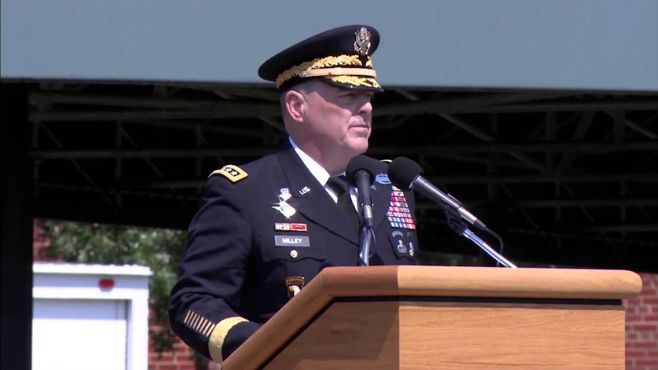 Change of Responsibility Ceremony: CSA Gen. Milley's speech - YouTube