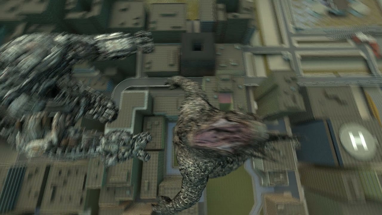 Godzilla Gets Punch By MechaGodzilla - YouTube