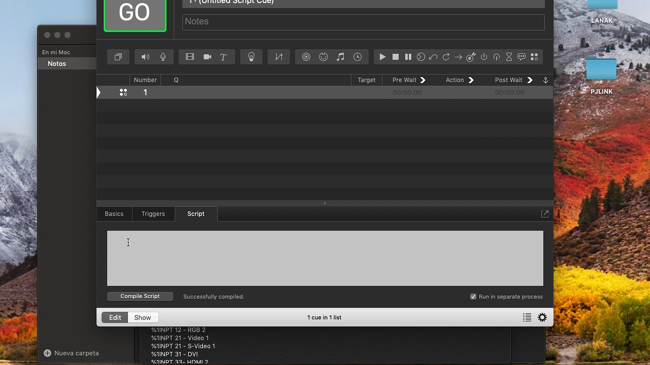 Qlab-Telnet-PJLINK - YouTube