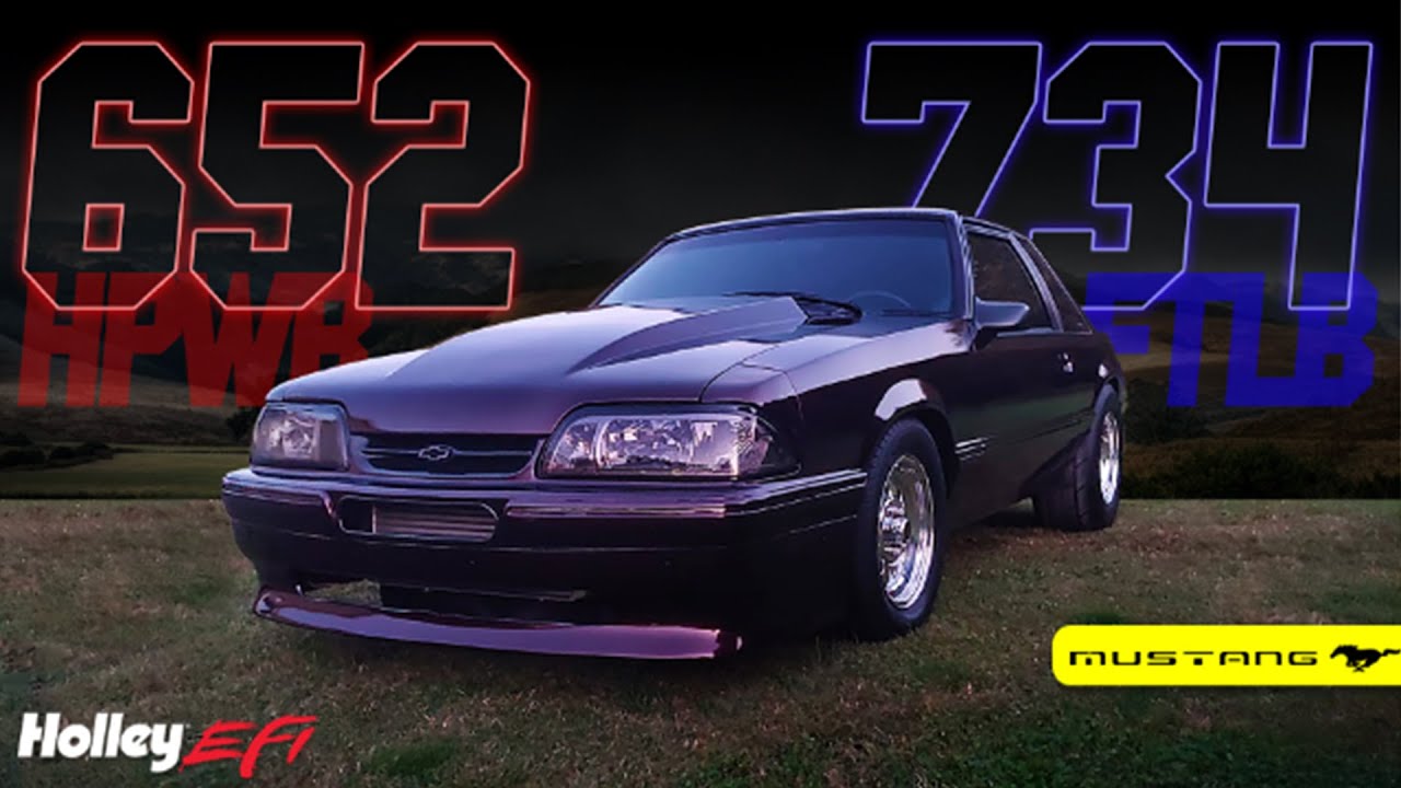 9's on 93 octane - SBE LS Turbo Foxbody - Holley EFI - Dyno - YouTube