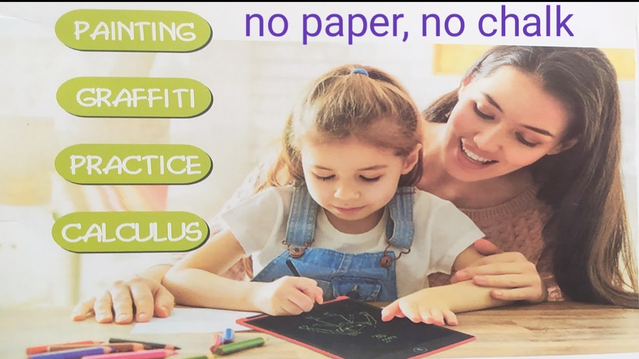 LCD writing tablet, abcd practice tablet, abcd handwriting for children ...