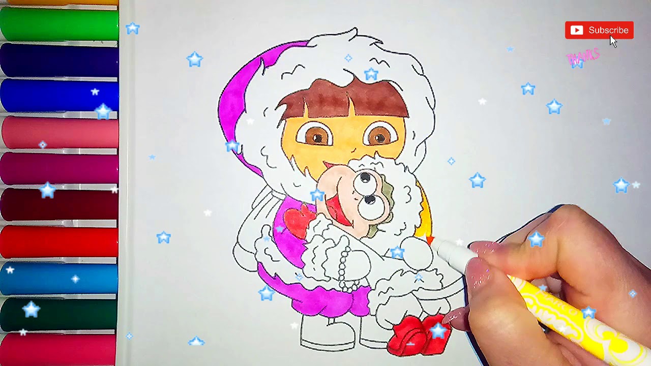 Dora the Explorer//Snow. Winter. Friends// Снег. Зима. Друзья - YouTube