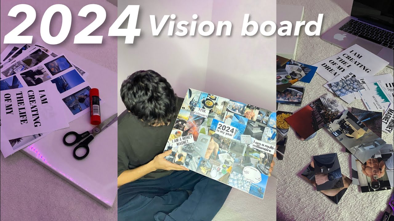 MAKING MY VISION BOARD GOALS 📝 - YouTube