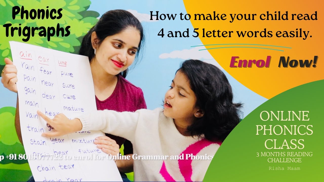 Fun Phonics Trigraphs for Kindergarten: Learning Four Letter Sounds # ...